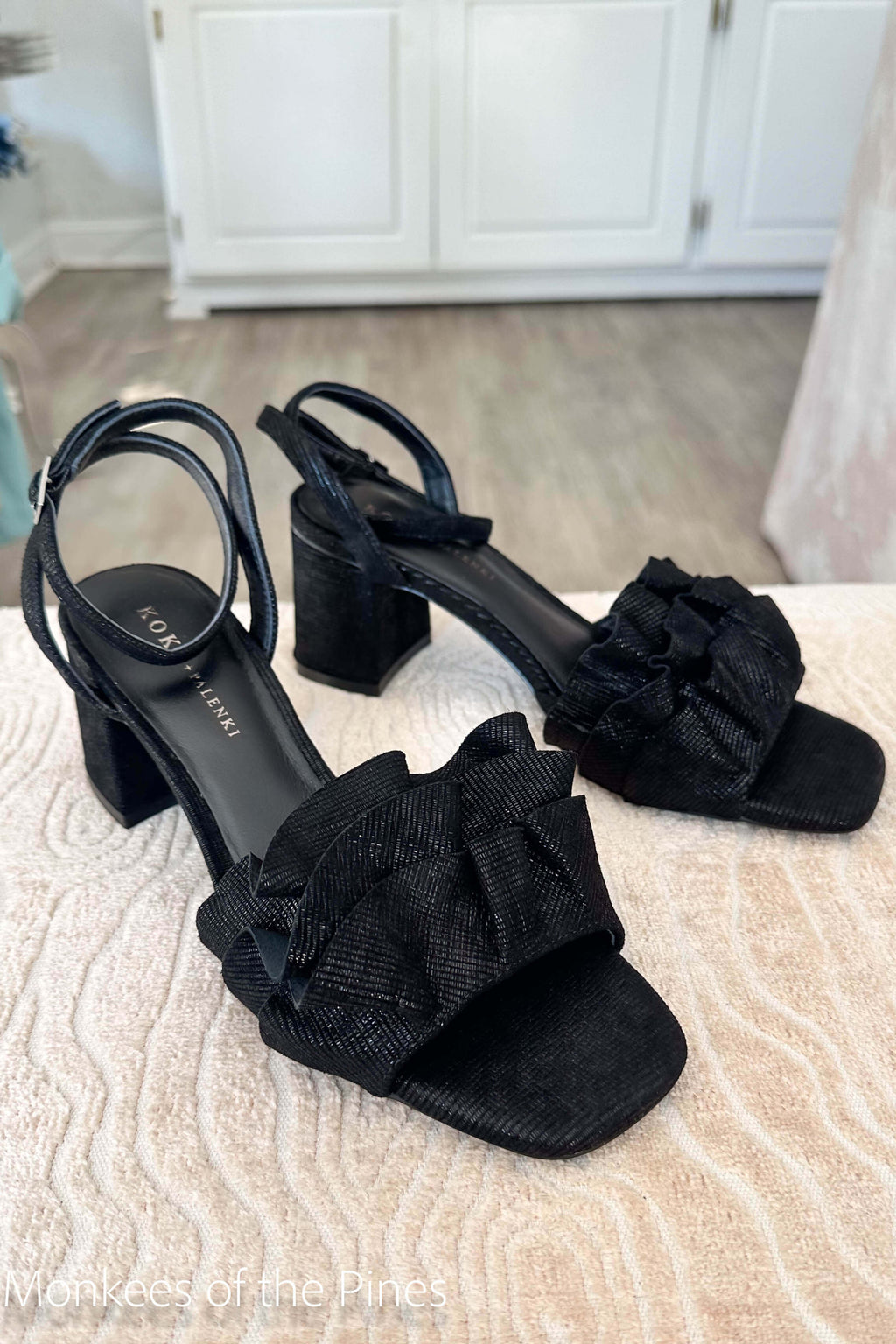 Koko + Palenki Serenity - Black Metallic Leather – Monkee's of the Pines