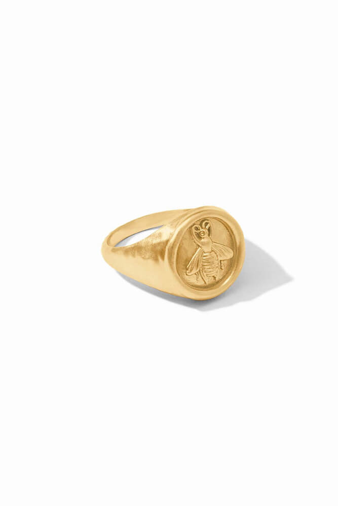 Bee Signet Ring-Gold-8 – Monkee's of the Pines